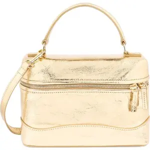 Sandro Tangolino Metallic Leather Bag - Gold