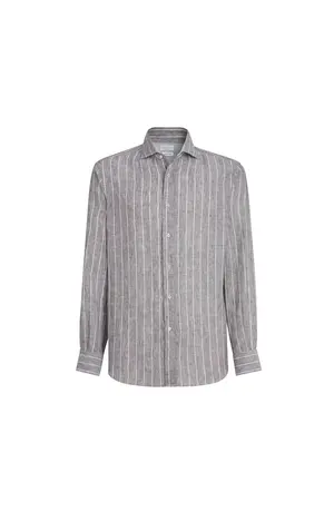 Brunello Cucinelli Chalk Stripe Shirt