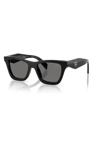 Prada 52mm Polarized Butterfly Sunglasses