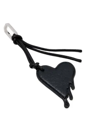 ALLSAINTS Drip Heart Leather Keyring