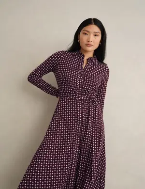HOBBS LONDON Clarice Printed Midi Dress
