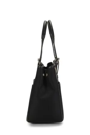 Burberry Nylon Handbag With House Check Trimming