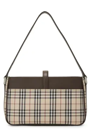 Burberry House Check Jacquard Bucket Shoulder Bag