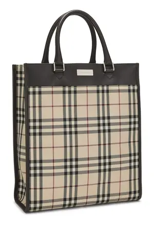Burberry Check Vertical Tote