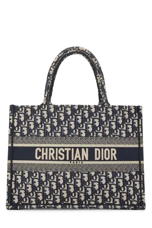 DIOR Navy Diorissimo Book Tote Medium