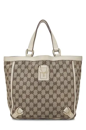 Gucci Original Gg D-ring Abbey Tote - White