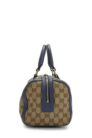Gucci Original Gg Web Boston Bag - Blue