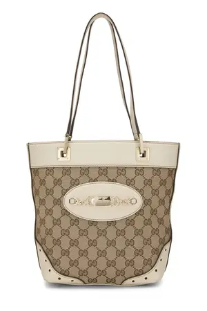 Gucci Original Gg Punch Vertical Tote - Beige