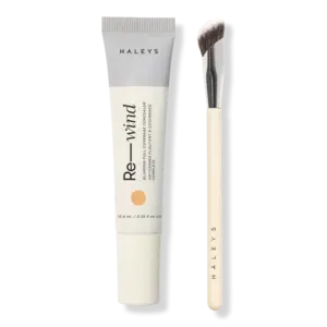 HALEYS BEAUTY Full Coverage Concealer & Brush Set - Medium/tan - Warm
