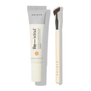HALEYS BEAUTY Full Coverage Concealer & Brush Set Tan - Warm