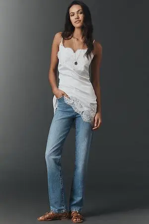 FAVORITE DAUGHTER Jen Mid-rise Straight-leg Jeans - Haines