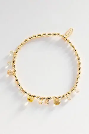 Anthropologie Floatg Crystal Bracelet - Light Sand