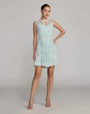 Ruffled Mini Cocktail Dresses