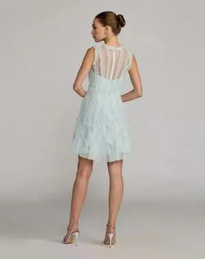 Mac Duggal Micro Ruffle Mini Dress