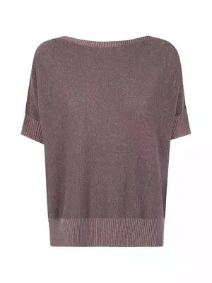 D.exterior Lurex-embellishment T-shirt - Pink