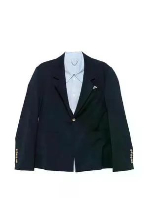 CHARLES JEFFREY Pocket '5 Minutes Early' Jacket - Blue