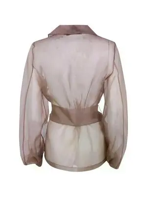D.exterior Tie-waist Jacket