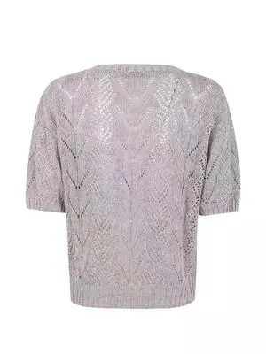 D.exterior Openwork Knit T-shirt