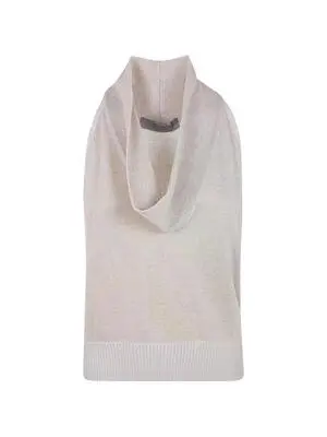 D.exterior Cowl-neck Top - Neutrals