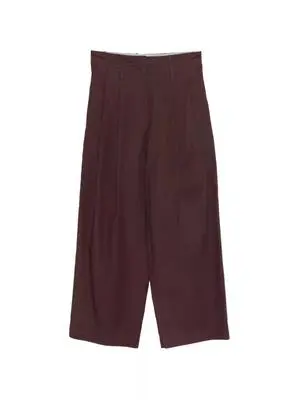 ALYSI Pleated Trousers - Purple