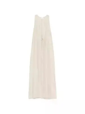 ALYSI V-neck Sleeveless Coat - Neutrals
