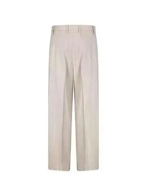 HED MAYNER Pinstripe Pleated Trousers