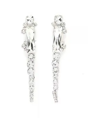 Essentiel Antwerp Jastrit Rhinestone Drop Earrings - Silver