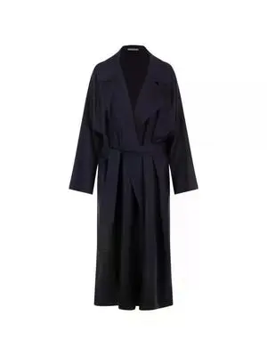 Dusan Belted Coat - Blue