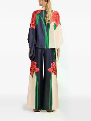 La DoubleJ Floral Print Palazzo Trousers