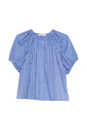 Faithfull The Brand Alexis Gathered Blouse - Blue
