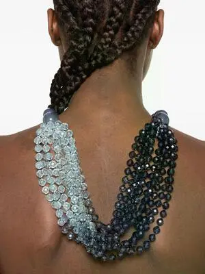 Emporio Armani Beaded Necklace - Blue