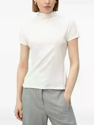 BOSS Mock-neck T-shirt - Neutrals