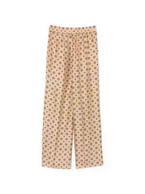 Alberto Biani Printed Trousers - Neutrals