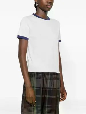 A.p.c. Contrasting-trim T-shirt