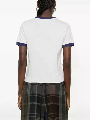 A.p.c. Contrasting-trim T-shirt