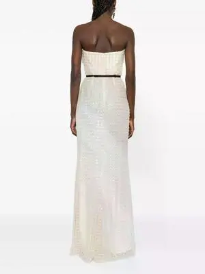 Elie Saab Sequin Embellished Maxi Dress