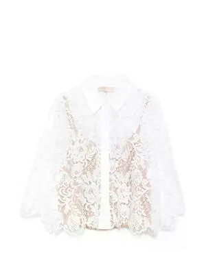 Michael Kors Lace-overlay Shirt - White