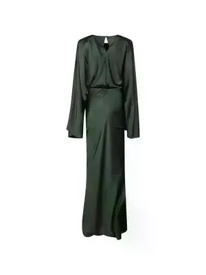 Norma Kamali Reverse Obie Long-sleeved Maxi Dress