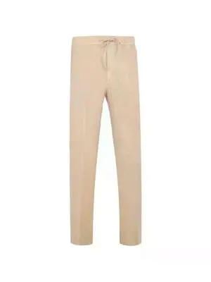 120% Lino Drawstring Trousers - Neutrals