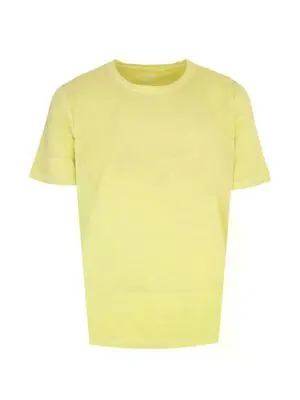 120% Lino Short Sleeve T-shirt - Yellow