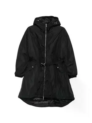 Add Belted Parka Coat - Black