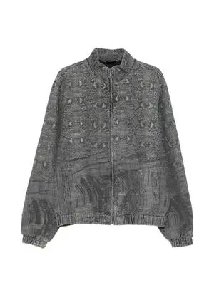 DAILY PAPER Patterned Zip Jacket - Grey