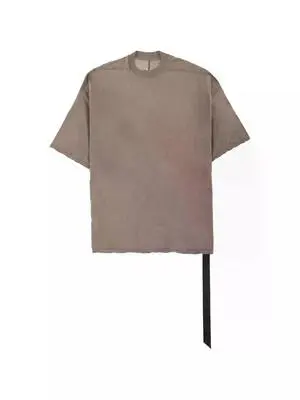 Rick Owens Short-sleeve Raw-hem T-shirt - Neutrals