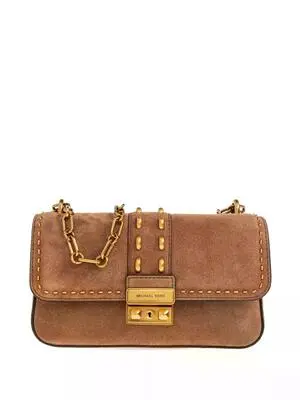 Michael Kors Tribeca Studded Chain Shoulder Bag - Neutrals