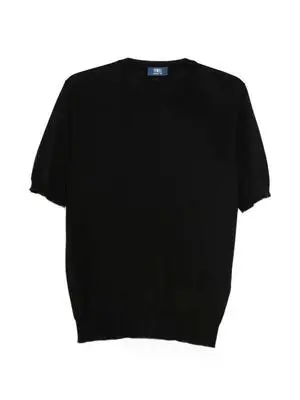 Fedeli Short-sleeves Crew-neck T-shirt - Black