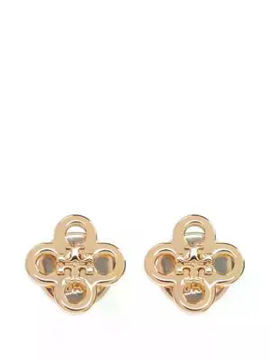 Tory Burch Clover-logo Bracelet And Earrings Set