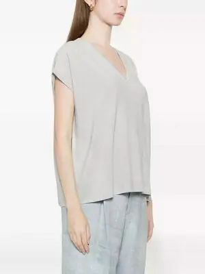 Fabiana Filippi V-neck T-shirt - Grey