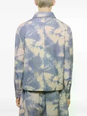 LANEUS Tie-dye Zip Jacket