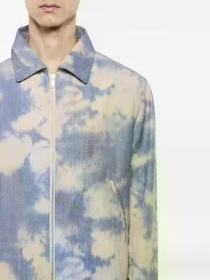 LANEUS Tie-dye Zip Jacket