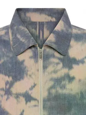 LANEUS Tie-dye Zip Jacket